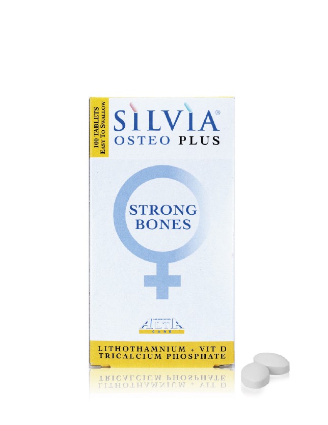 Silvia Osteo Plus Tablets Calcium and Vitamin D supplements for bones ...