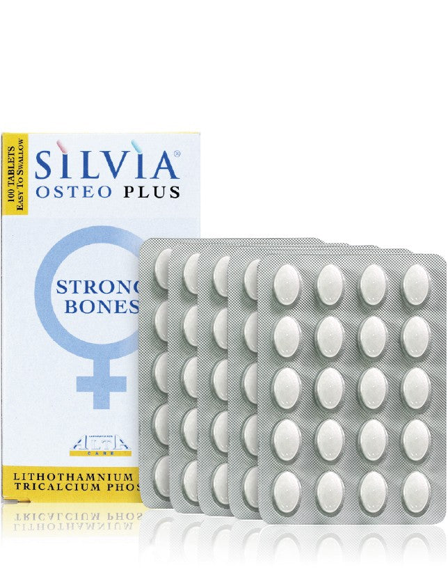 Silvia Osteo Plus Tablets Calcium and Vitamin D supplements for bones ...