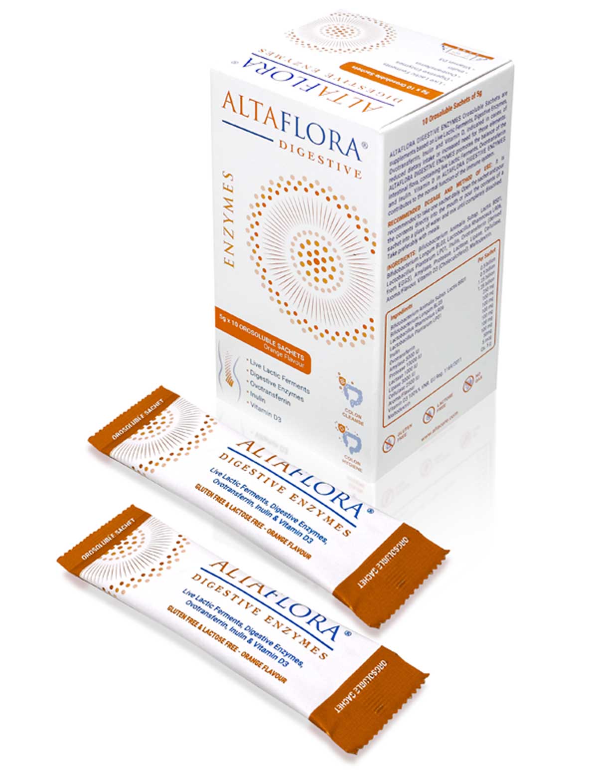 Altaflora Digestive Enzymes Orosoluble Sachets, colon detox and health ...